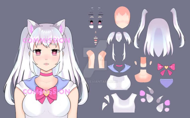 Different Types Of VTuber Models Dere Project